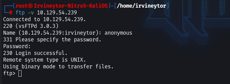 HTB - Writeup - Fawn